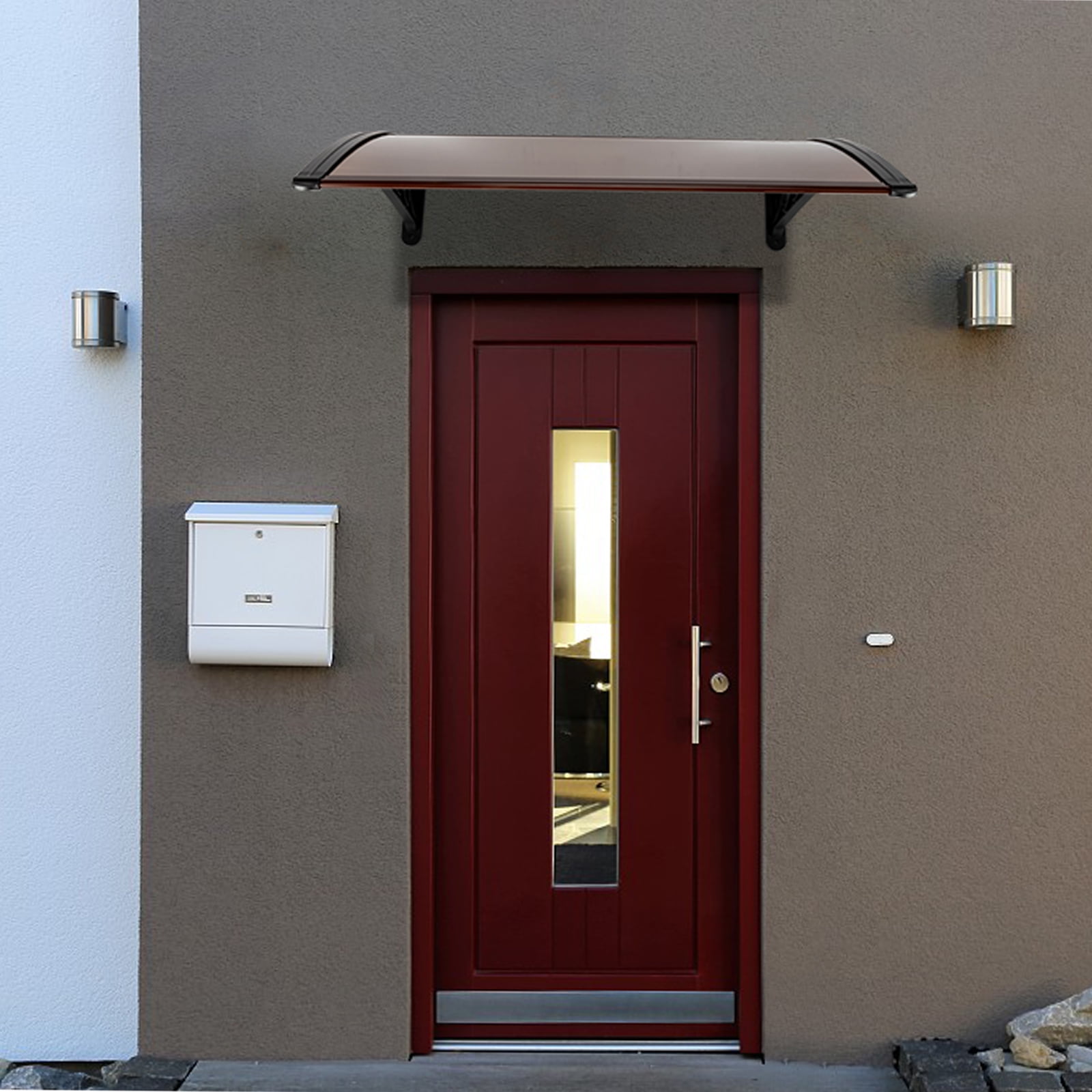 UBesGoo Patio Door Awning UV Door Patio Canopy Rain Snow Protection 39 ...