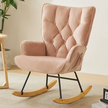 Alwalue Small Rocking Recliners Chair with Adjustable Footrest for ...