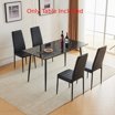 Free Shipping! Ktaxon Dining Table Modern Minimallist Glass Kitchen ...