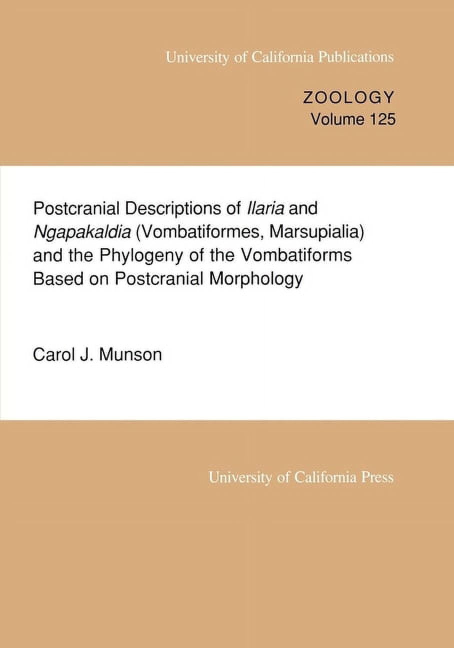 UC Publications in Zoology: Postcranial Descriptions of Ilaria and ...