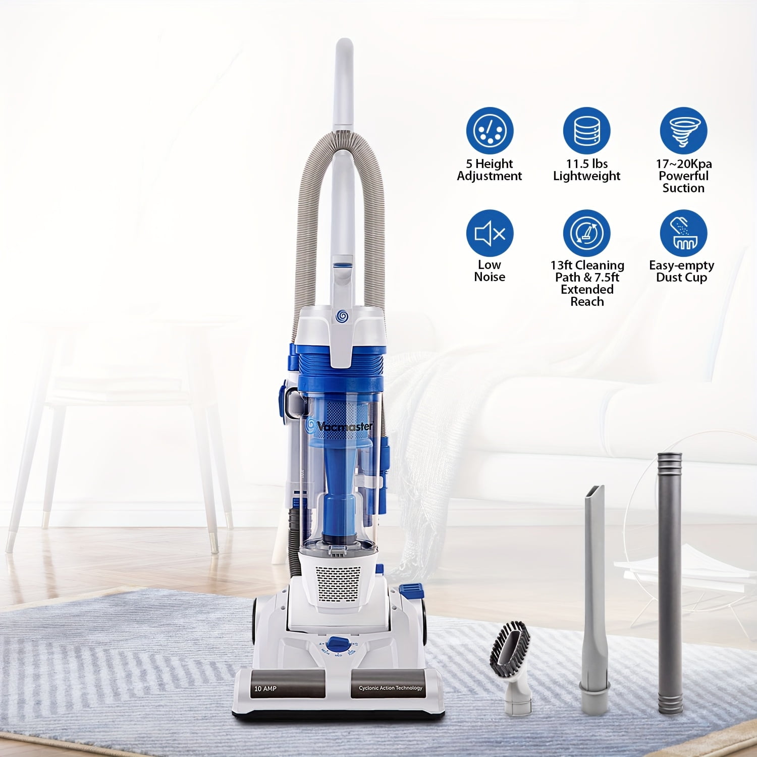 UC0101 Upright Vacuum Cleaner Power Suction Bagless Vacuum Cleaner ...