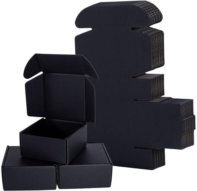 UCANPACK All Black Mailer Box 12 x 9 x 6" - 50 Pack Deluxe Mailer Boxes ...