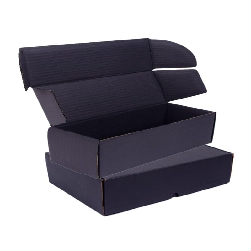 UCANPACK All Black Mailer Box 16 x 4 x 4" - 50 Pack Deluxe Mailer Boxes ...