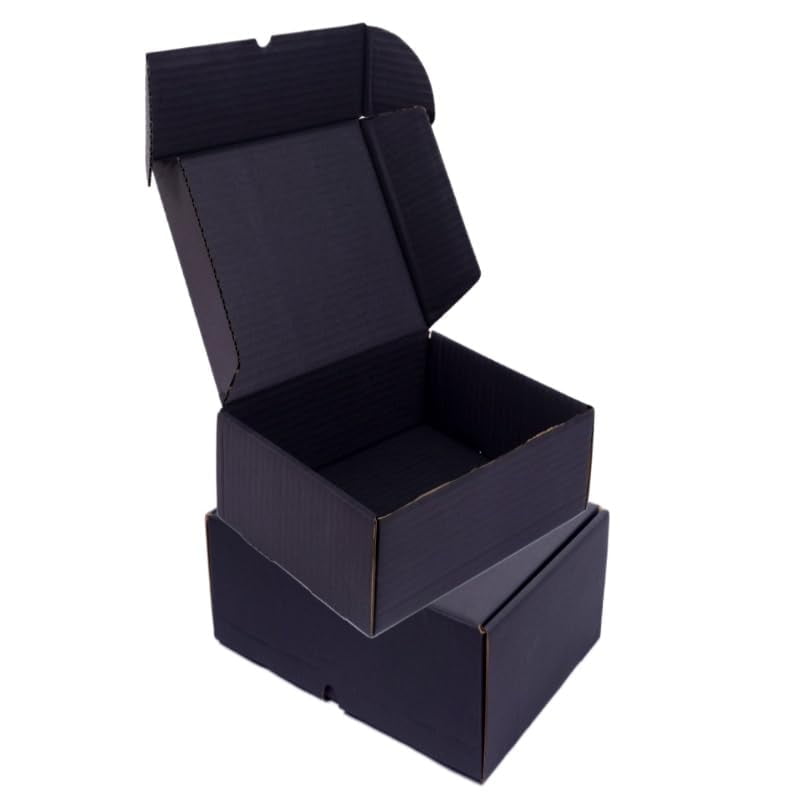 UCANPACK All Black Mailer Box 4 x 4 x 4" - 50 Pack Deluxe Mailer Boxes ...