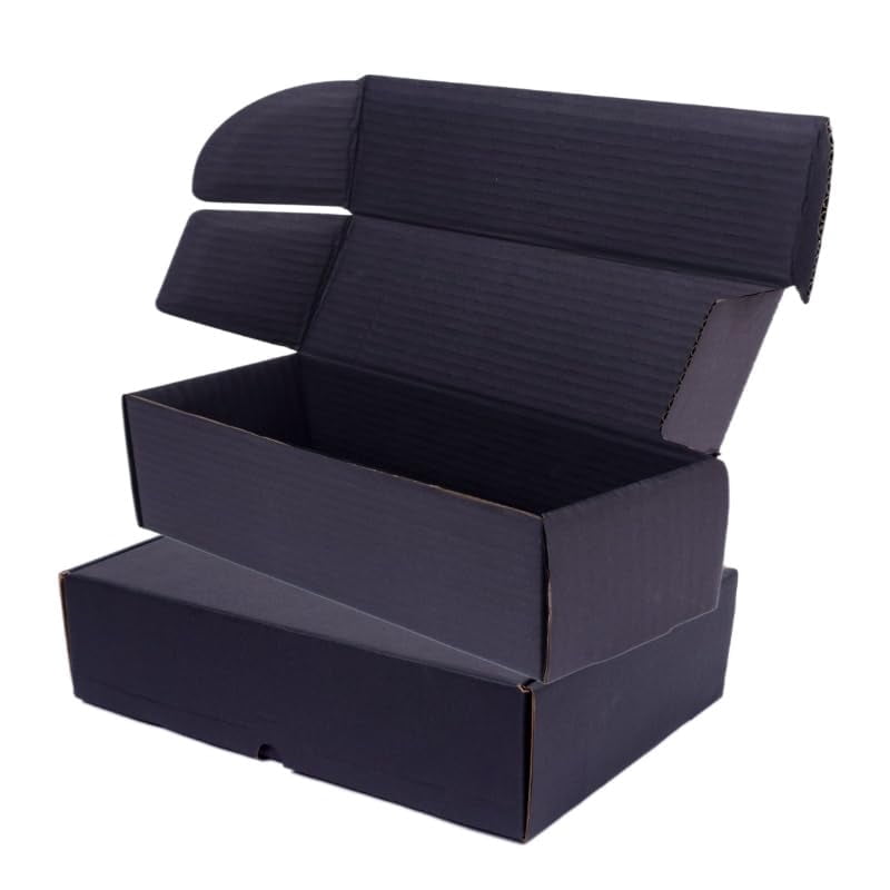 UCANPACK All Black Mailer Box 7 x 4 x 4" - 50 Pack Deluxe Mailer Boxes ...