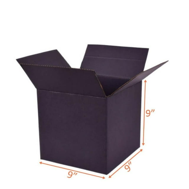 UCANPACK All Black Shipping Boxes 9x9x9 Inches - 25 Pack Black ...
