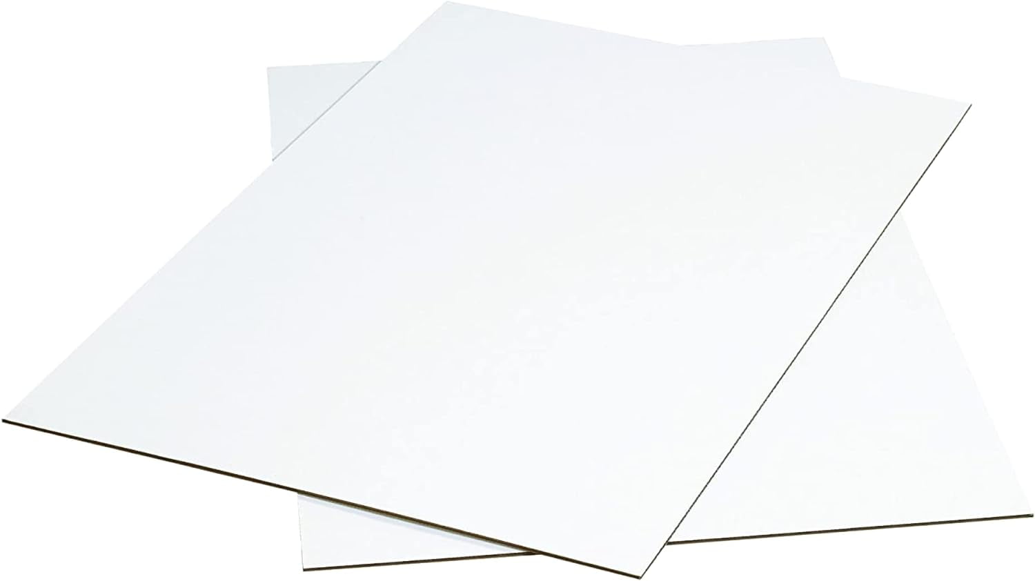 UCANPACK All White Corrugated Cardboard Sheet 34 x 18" (B Flute) 75 ...