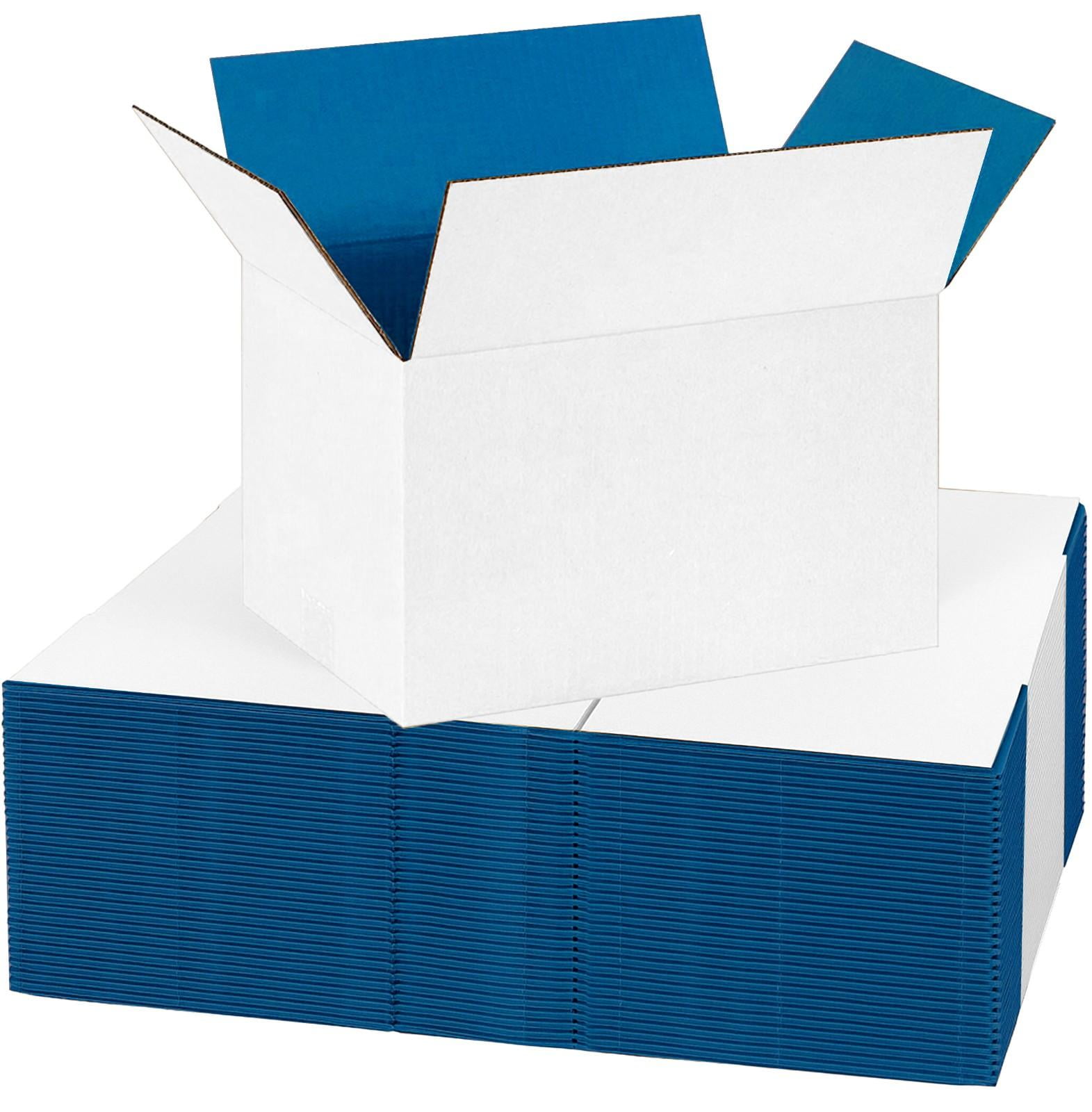 UCANPACK Blue Color Shipping Boxes 12 x 12 x 4" (Color Inside) - 25 ...