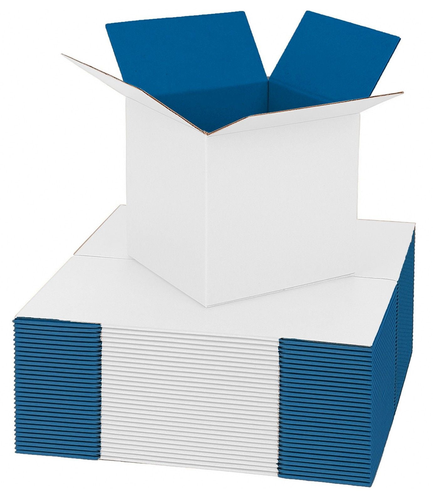 UCANPACK Blue Color Shipping Boxes 5 x 5 x 5" (Color Inside) - 25 Pack ...