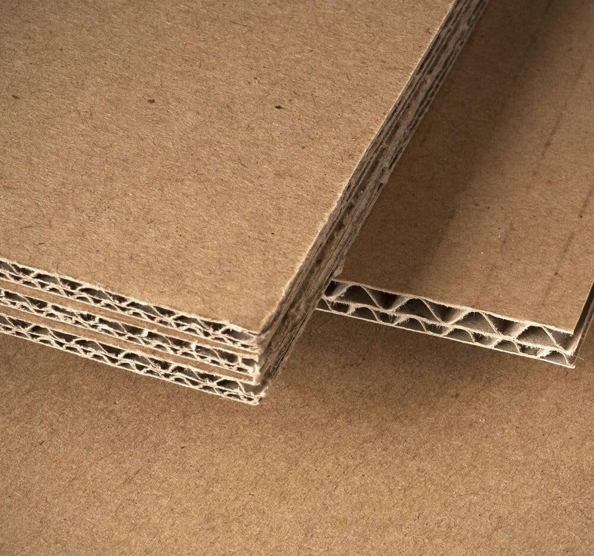 Ucanpack 100 Pcs Double Wall Corrugated Cardboard Sheets, Made In USA ...