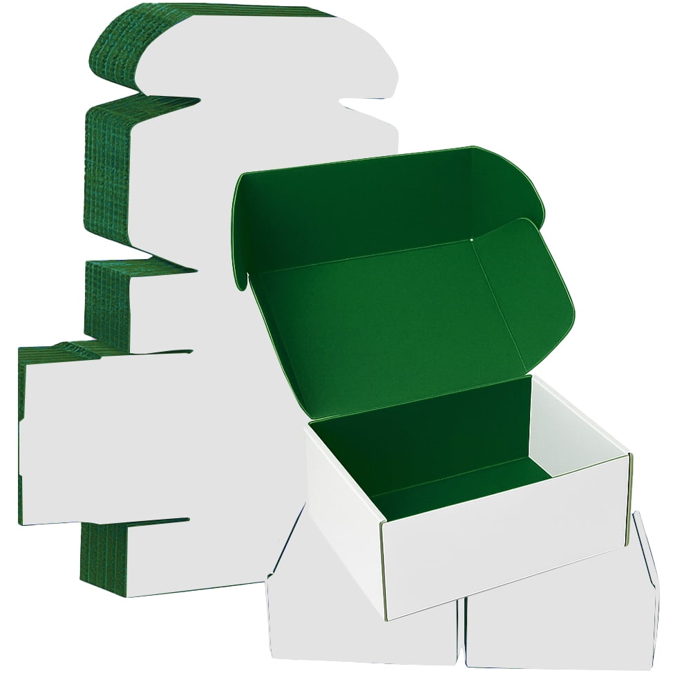 UCANPACK Green Mailer Boxes 5 x 5 x 5" (Color Inside) - 50 Pack ...