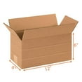 UCANPACK Multi Depth Box (Kraft) 12 x 6 x 6" - 25 Pack Multi Depth Boxes for Small Business ...