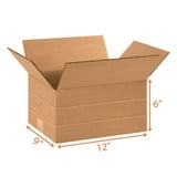 UCANPACK Multi Depth Box (Kraft) 12 x 9 x 6" - 25 Pack Multi Depth ...