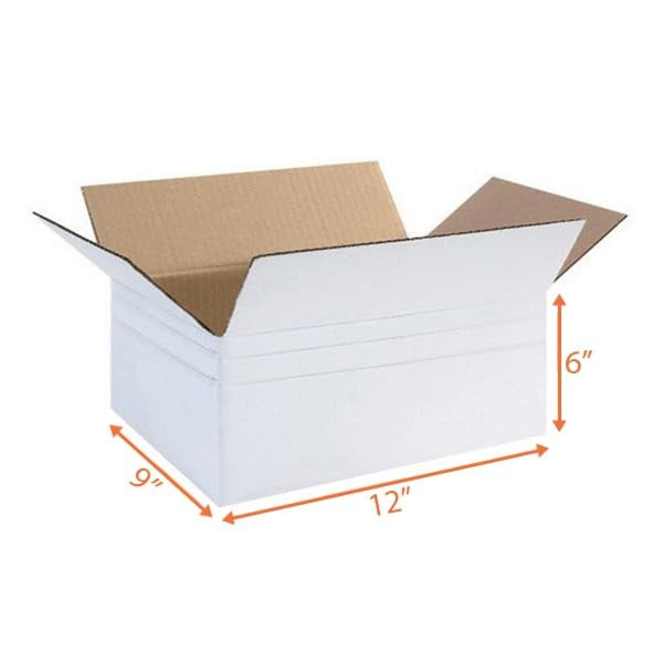 UCANPACK Multi Depth Box (White Top) 12 x 9 x 6" - 25 Pack Multi Depth ...