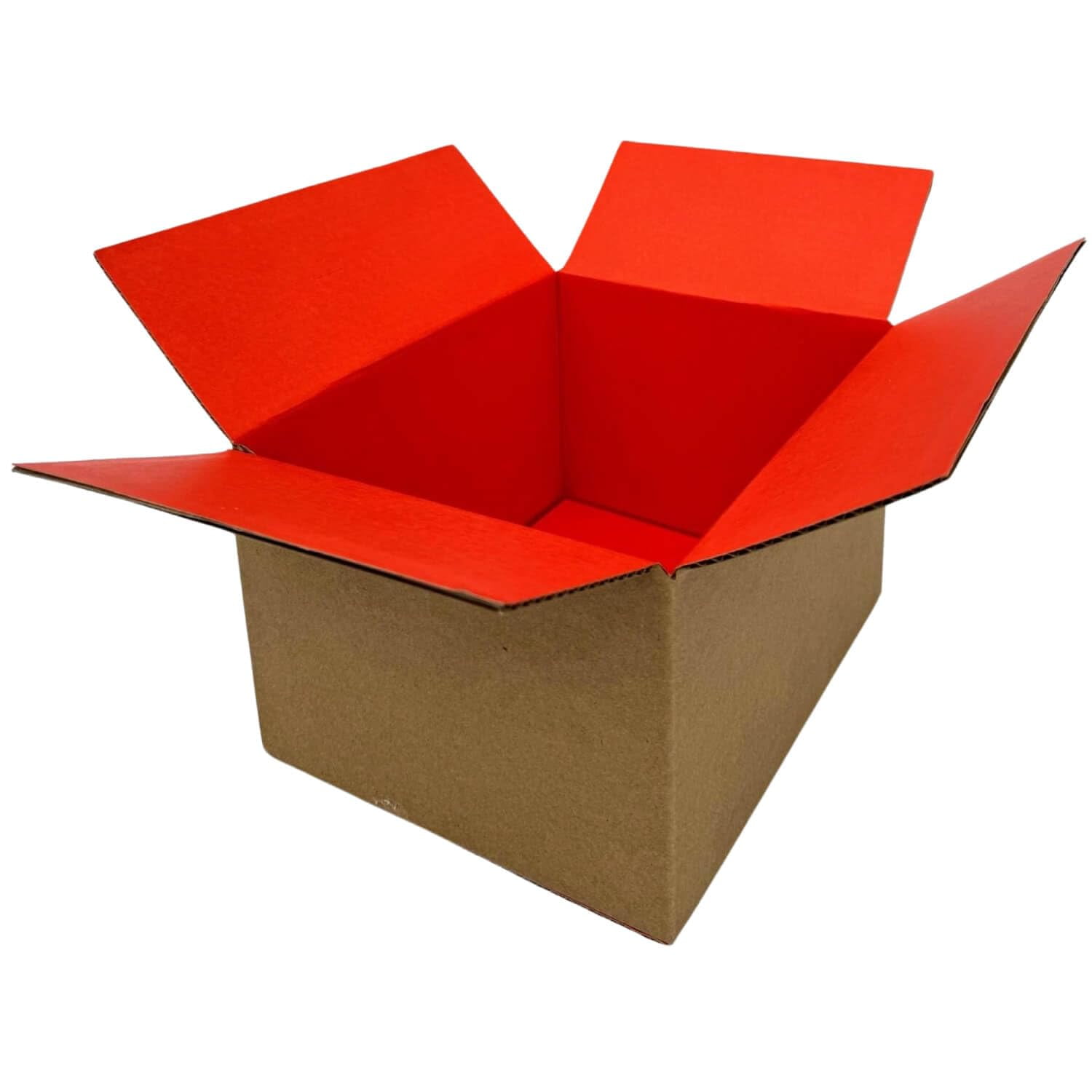 UCANPACK Orange Color Shipping Boxes 7 x 7 x 5" (Color Inside) - 25 ...