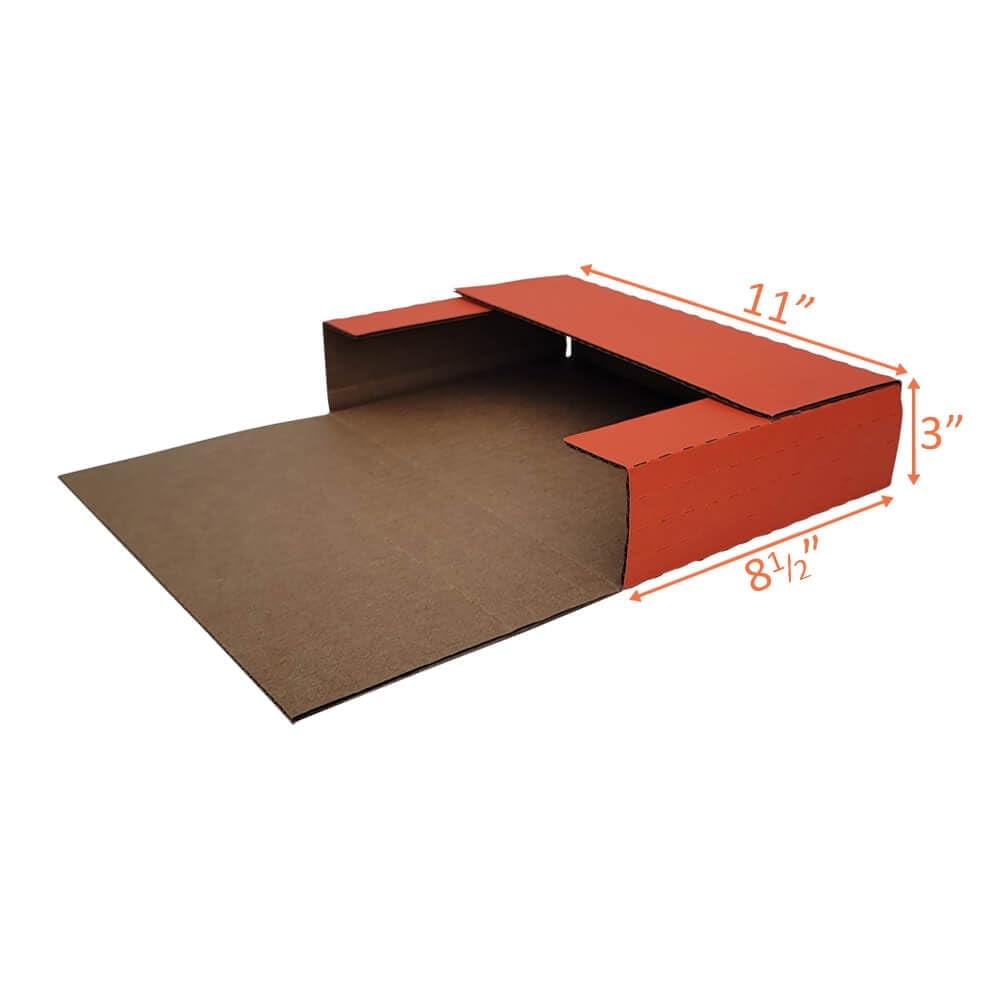 UCANPACK Orange Easy Fold Mailer (Kraft Inside) 11x8½x3 Inches - 50 ...