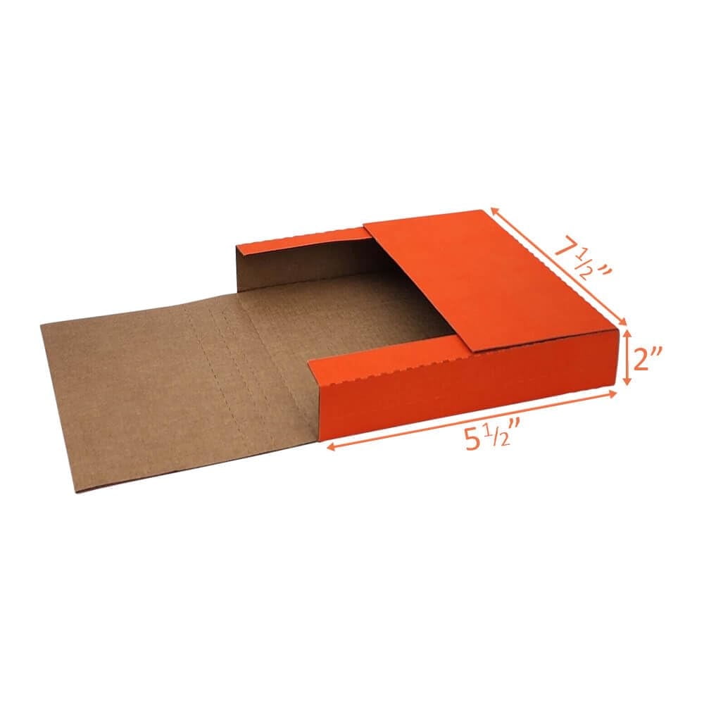 UCANPACK Orange Easy Fold Mailer (Kraft Inside) 7½x5½x2 Inches - 50 ...