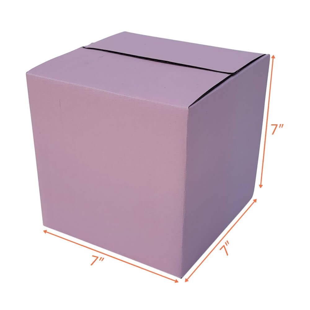 UCANPACK Pink Color Shipping Boxes (Kraft Inside) 7x7x7 Inches - 25 ...