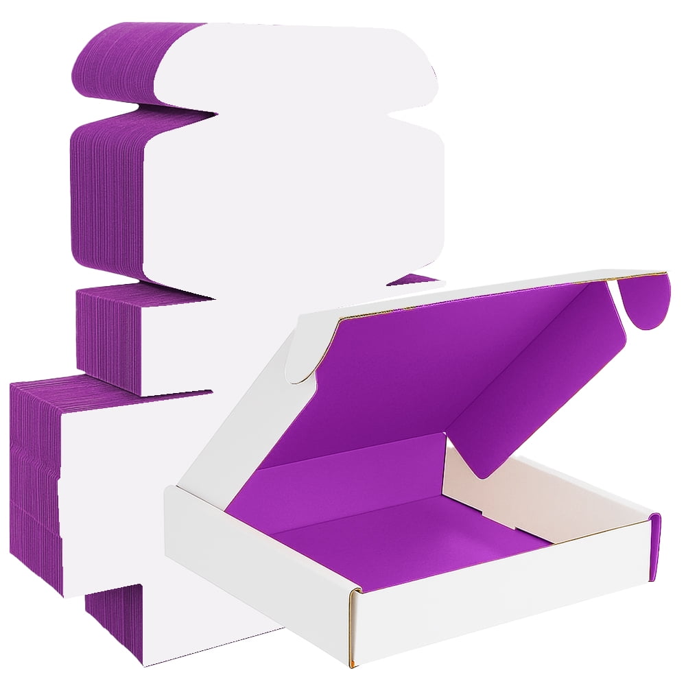 UCANPACK Purple Mailer Boxes 12 x 11 x 3" (Color Inside) - 50 Pack ...