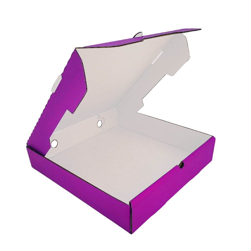 Ucanpack Cardboard Pizza Boxes 16x16x2", Made In USA- Purple Empty ...