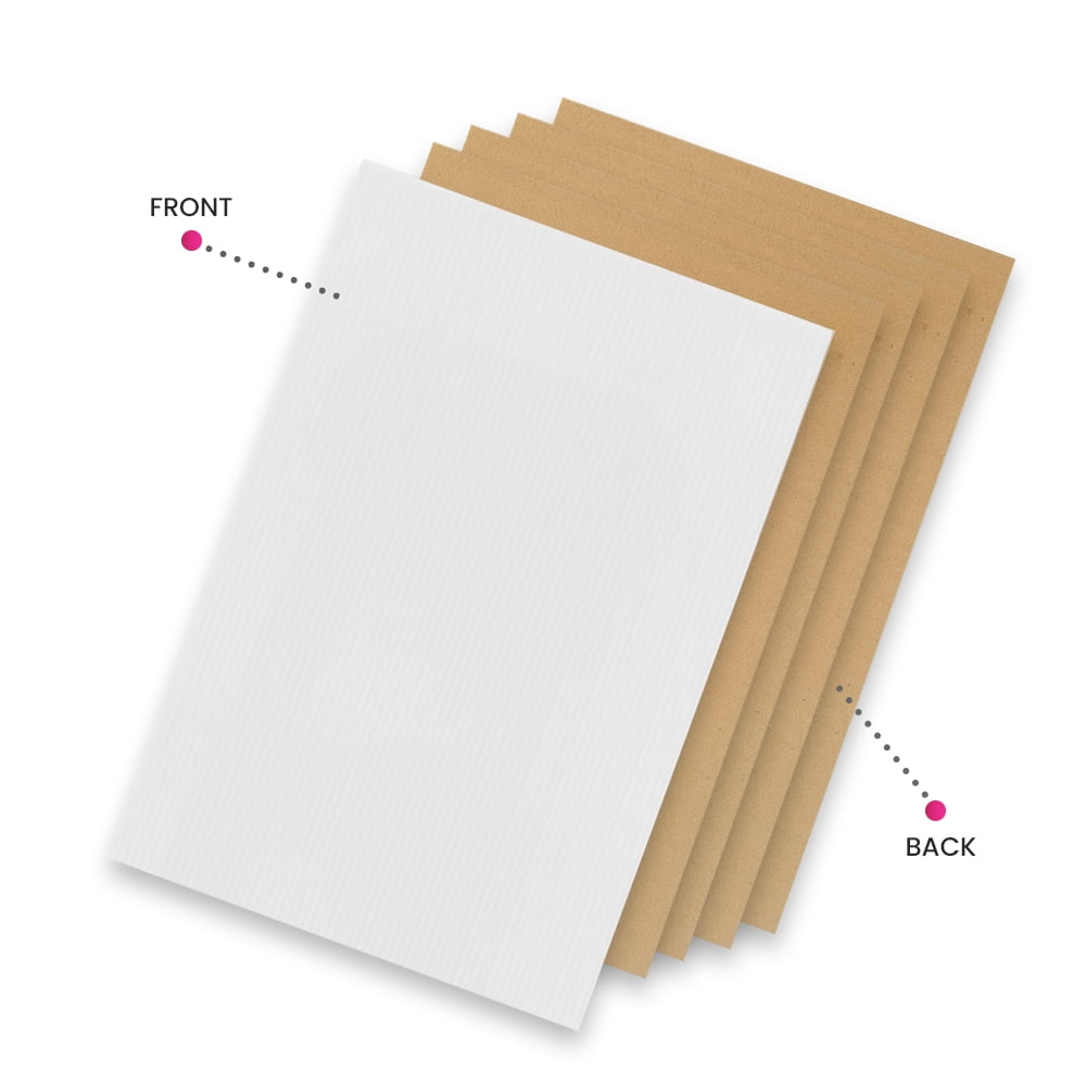 Ucanpack 3mm Thick Corrugated Cardboard Sheet 250 Pack, 7x13" White ...