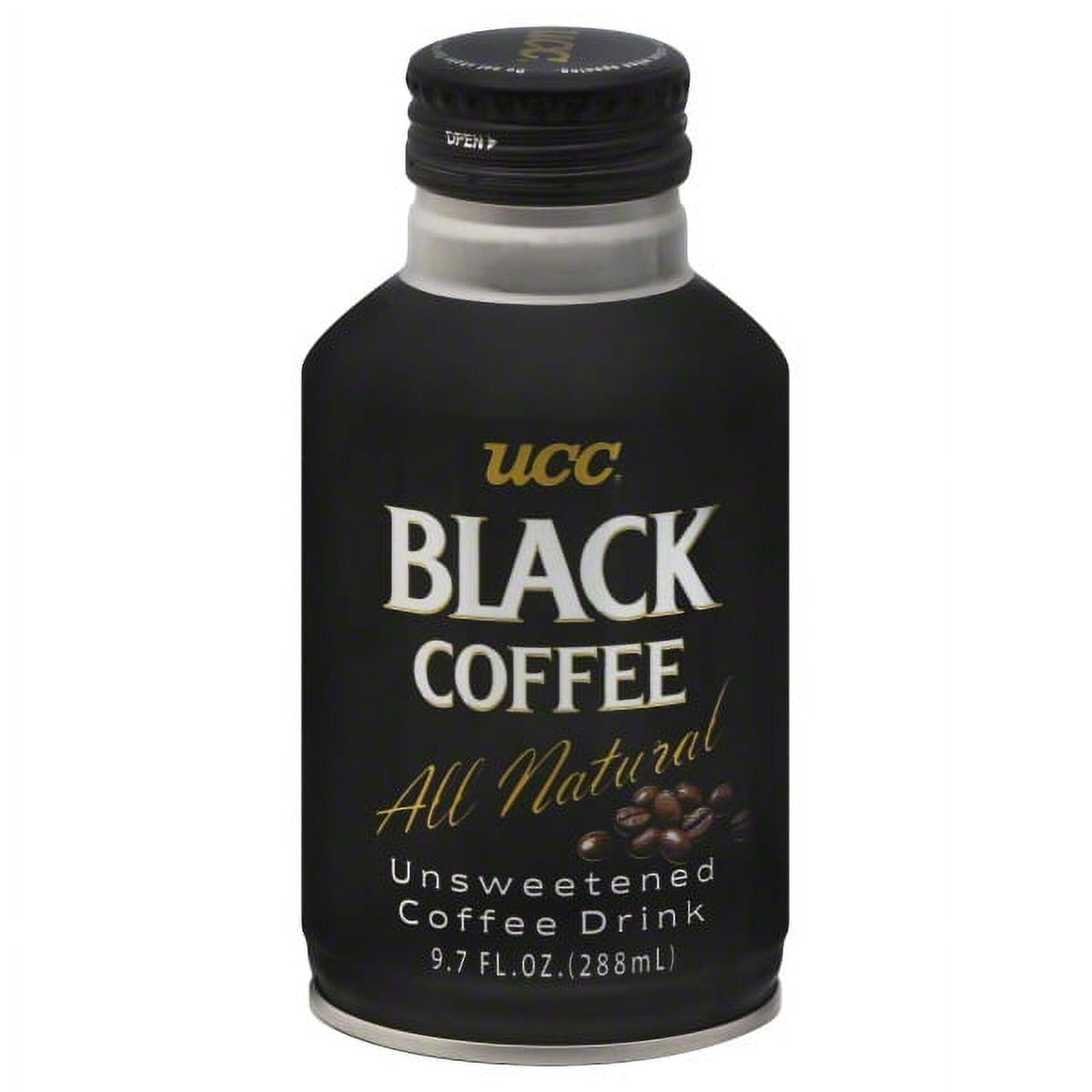 UCC All Natural Unsweetened Black Coffee Drink, 9.7 Oz. - Walmart.com