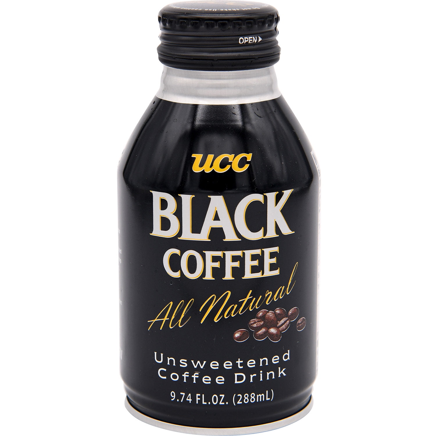 UCC All Natural Unsweetened Black Coffee Drink, 9.7 Oz. - Walmart.com