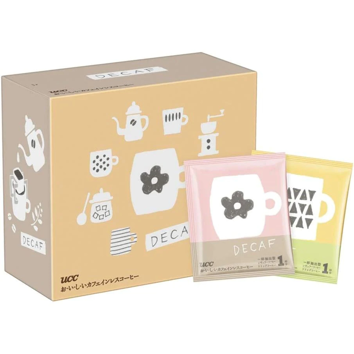 UCC Delicious Decaffeinated Drip Coffee Decaf/Non-Caffeine Regular 7g x ...