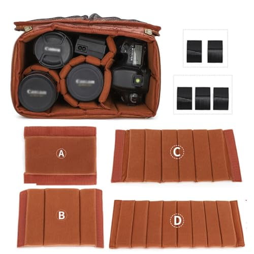 UCCKEYI 4-Pack Camera Bag RRF12 Case Insert Partition Divider Separator ...