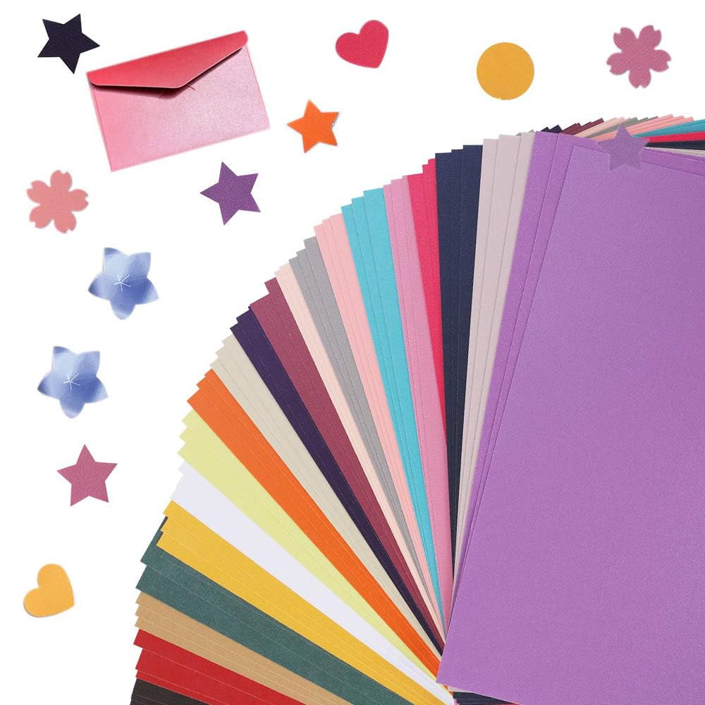 UCEC Cardstock Paper, 8.5'' YPF5 x 11'', 60 Sheets Shimmer Cardstock ...