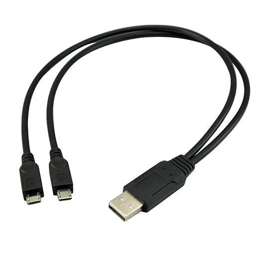 UCEC Dual Micro USB Splitter Charge Cable Power up to Two Micro USB ...