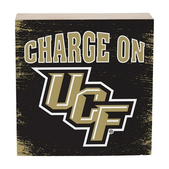 UCF Knights 6" Square Fan Chant Wood Block Shelf Sign - Walmart.com