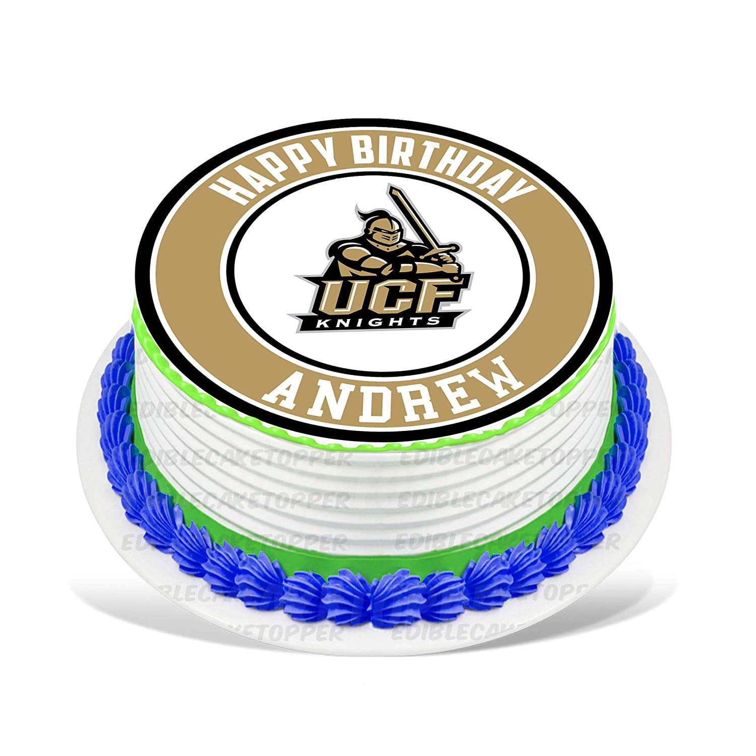 UCF Knights Edible Cake Image Topper Personalized Picture 8 Inches ...