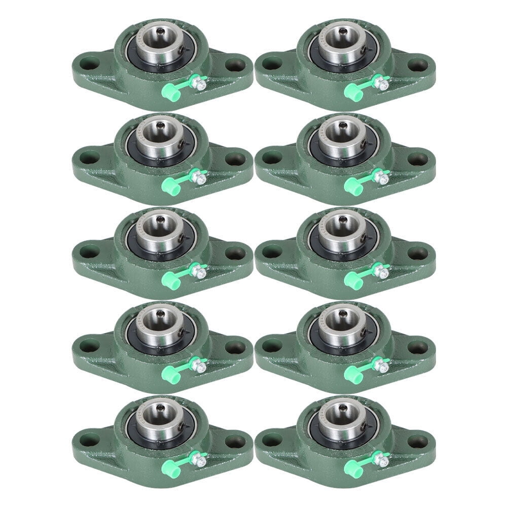 UCFL204-12 Pillow Block Flange Bearing 3/4" Bore 2 Bolt Solid Base (10PCS) - Walmart.com