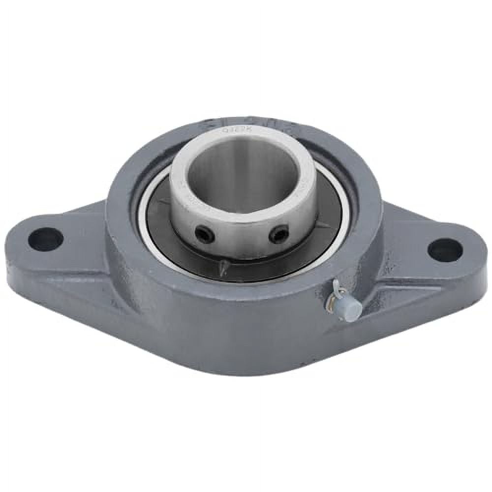 UCFL208-24 - 2-Bolt Flange-Mount Ball Bearing Unit, Insert Bearing UC-208-24, Cast Iron Housing ...