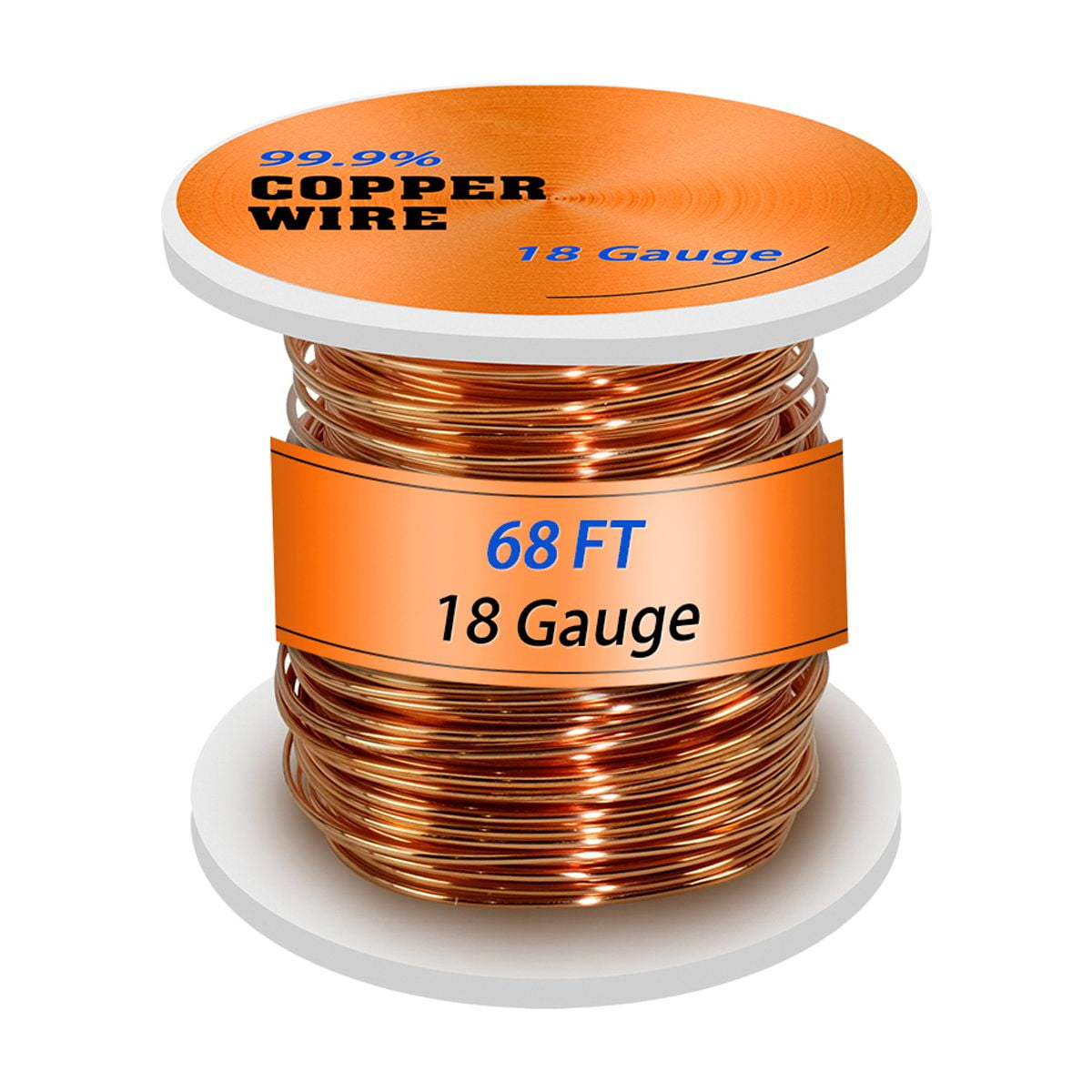 UCINNOVATE 18 Gauge Copper Wire for Jewelry Making, 105FT 18 AWG Crafts ...