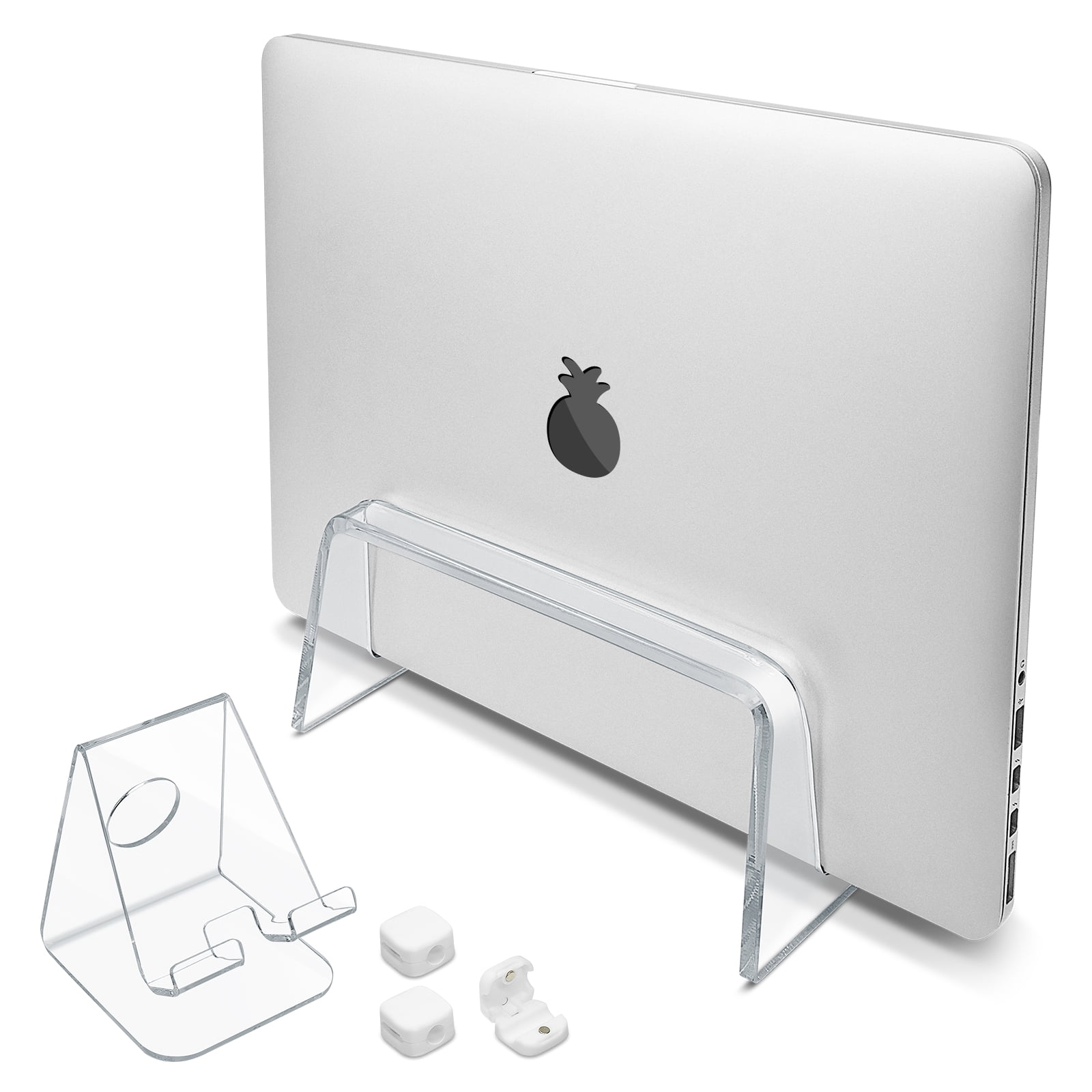 UCINNOVATE Acrylic Vertical Laptop Stand for Desk, Acrylic Invisible ...