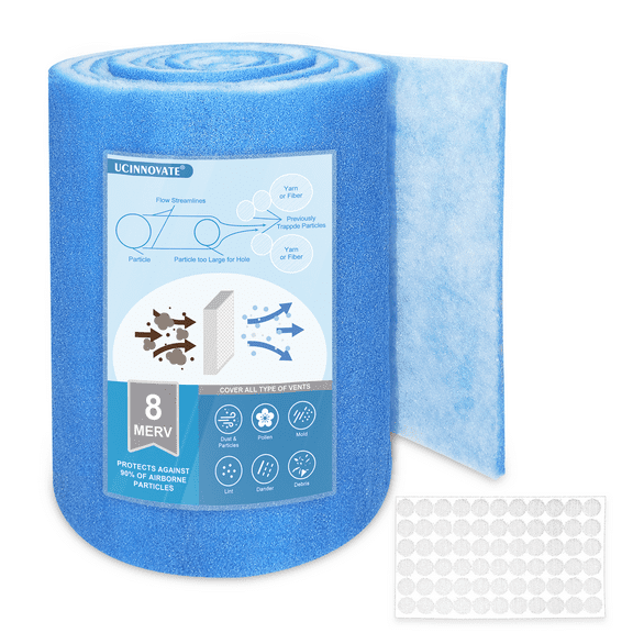 Air Vent 10x12 Carbon Filters, Smoke & Dust Absorbing, Register Vent ...