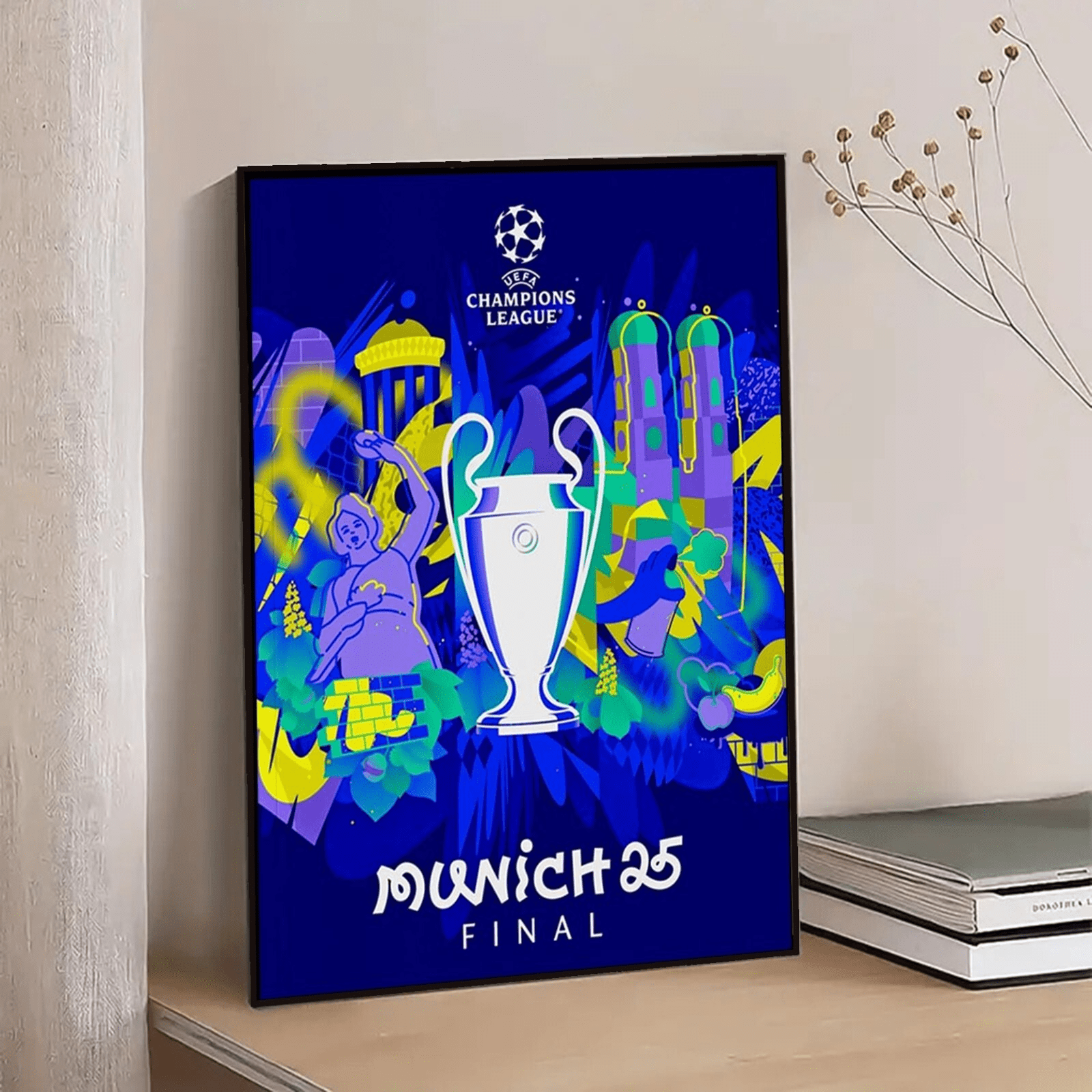 UCL Official Munich 25 Final UEFA Champions League 2025 Poster ...