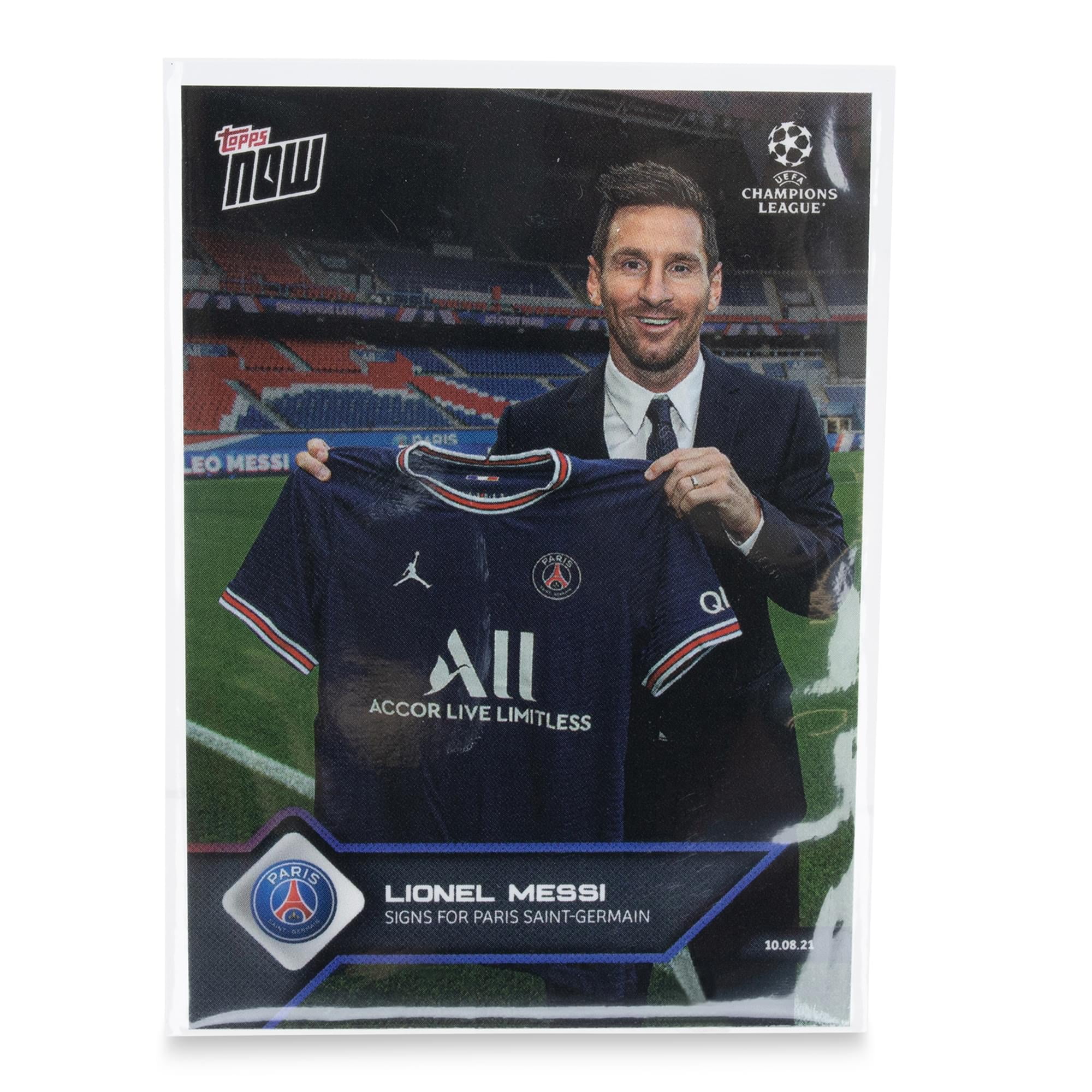 UCL TOPPS NOW Card #12 | Lionel Messi Signs for Paris Saint-Germain ...