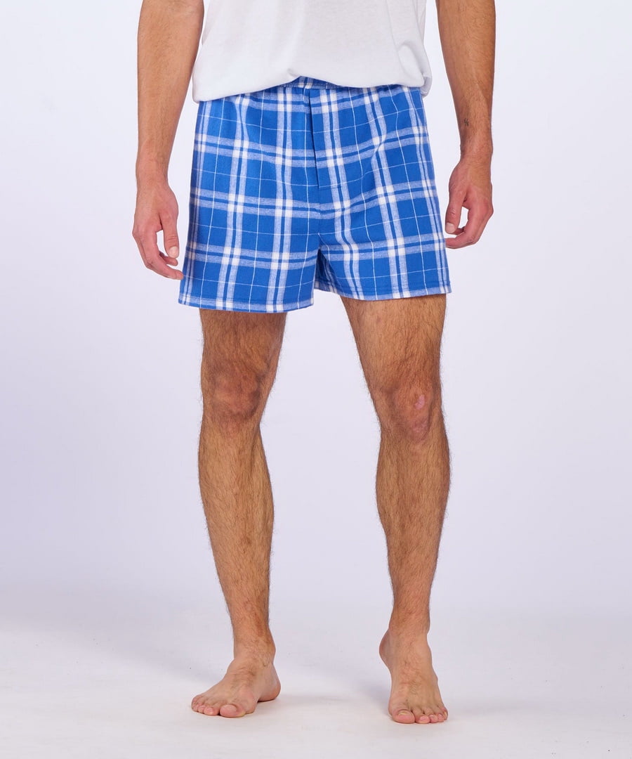 Boxercraft BM6701 Men's 100% Cotton Double-Brushed Flannel Boxer-Royal ...