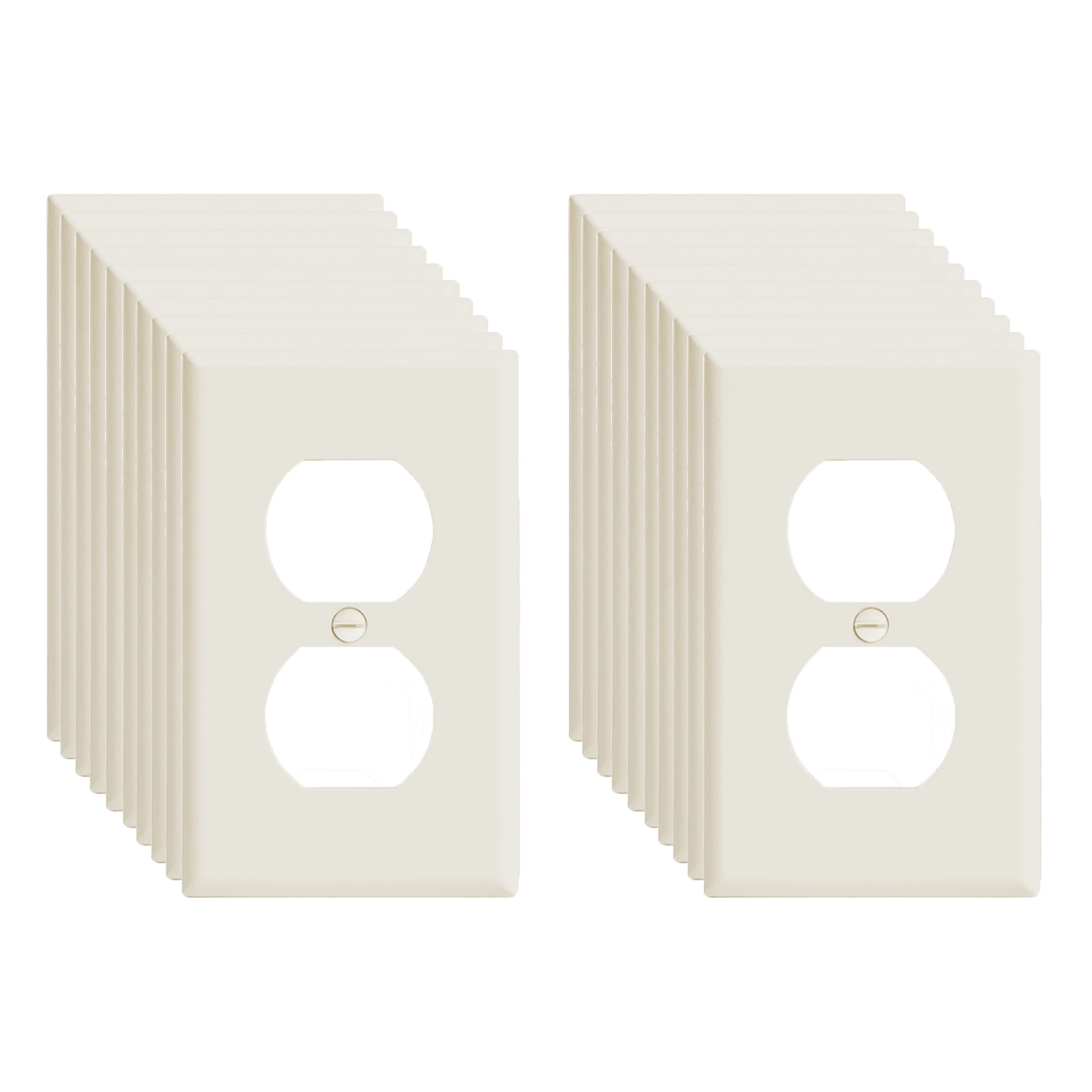 UCOMEN Duplex Receptacle Wall Plate, Standard Size 1 - Gang Electrical ...