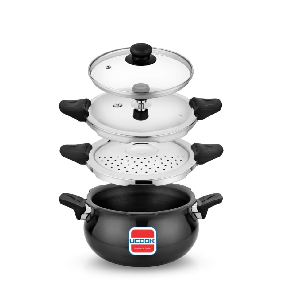 UCOOK By UNITED Ekta Engg Smart 3 in 1 Hard Anodised Induction Base 5 ...