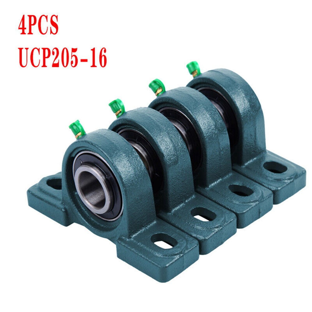 UCP205-16 Solid Base Pillow Block Bearing 1" Bore Self Aligning 2 Bolt Tool - Walmart.com