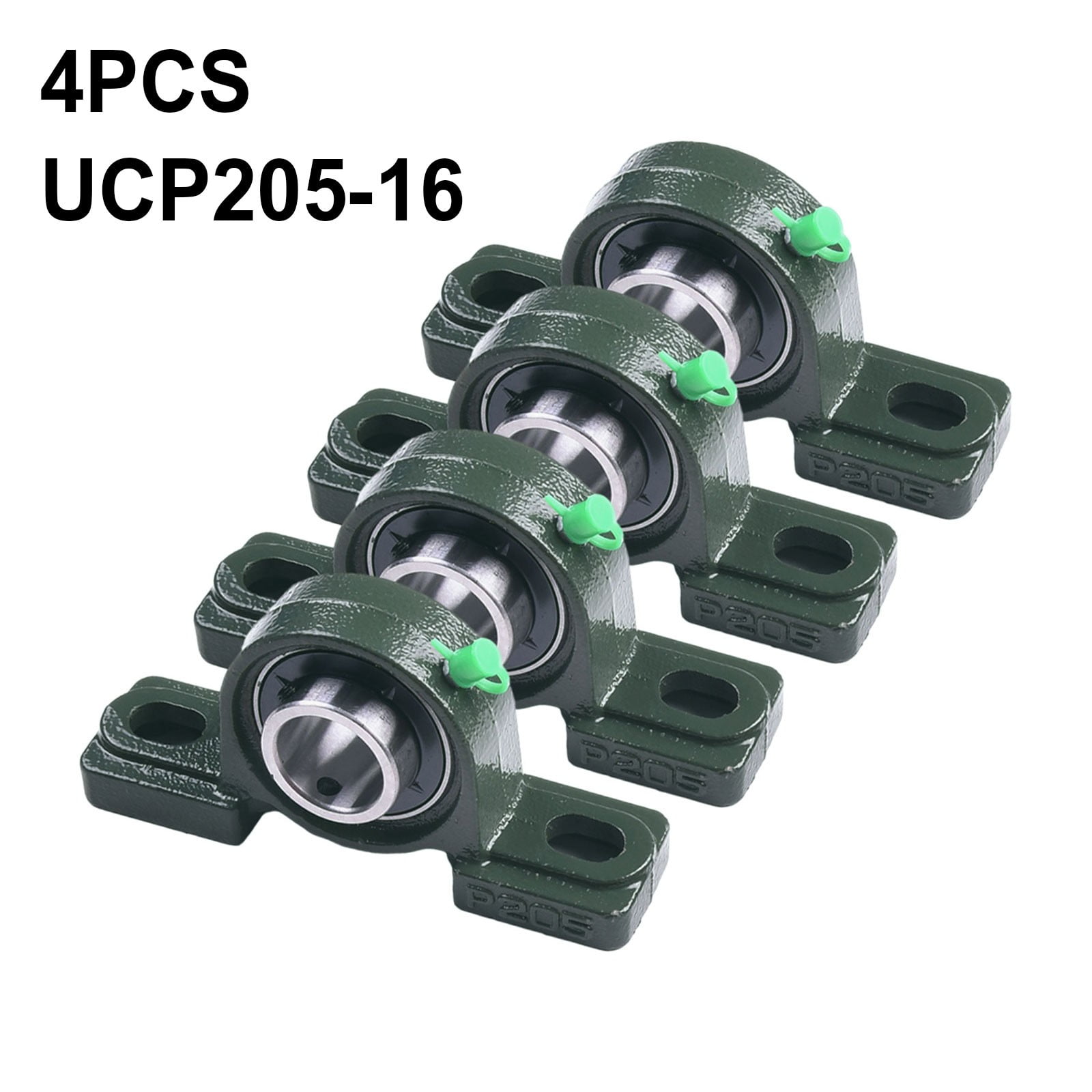 UCP205-16 Solid Base Pillow Block Bearing 1" Bore Self Aligning 2 Bolt Tool - Walmart.com