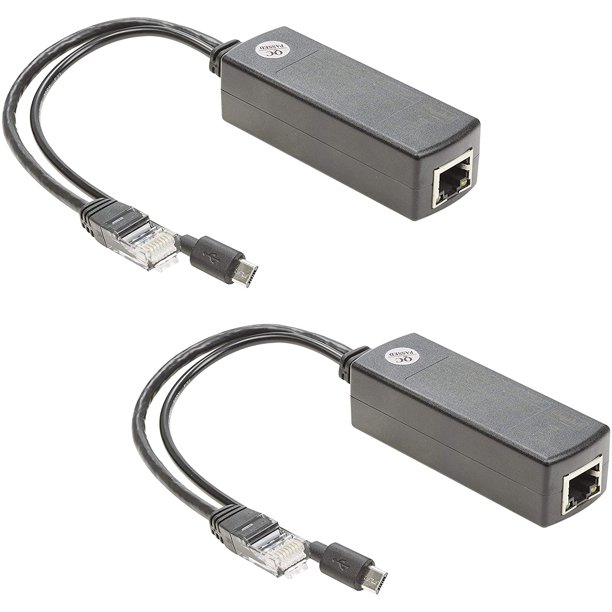 UCTRONICS for Raspberry Pi PoE Splitter 5V [2-Pack] - Active PoE to ...