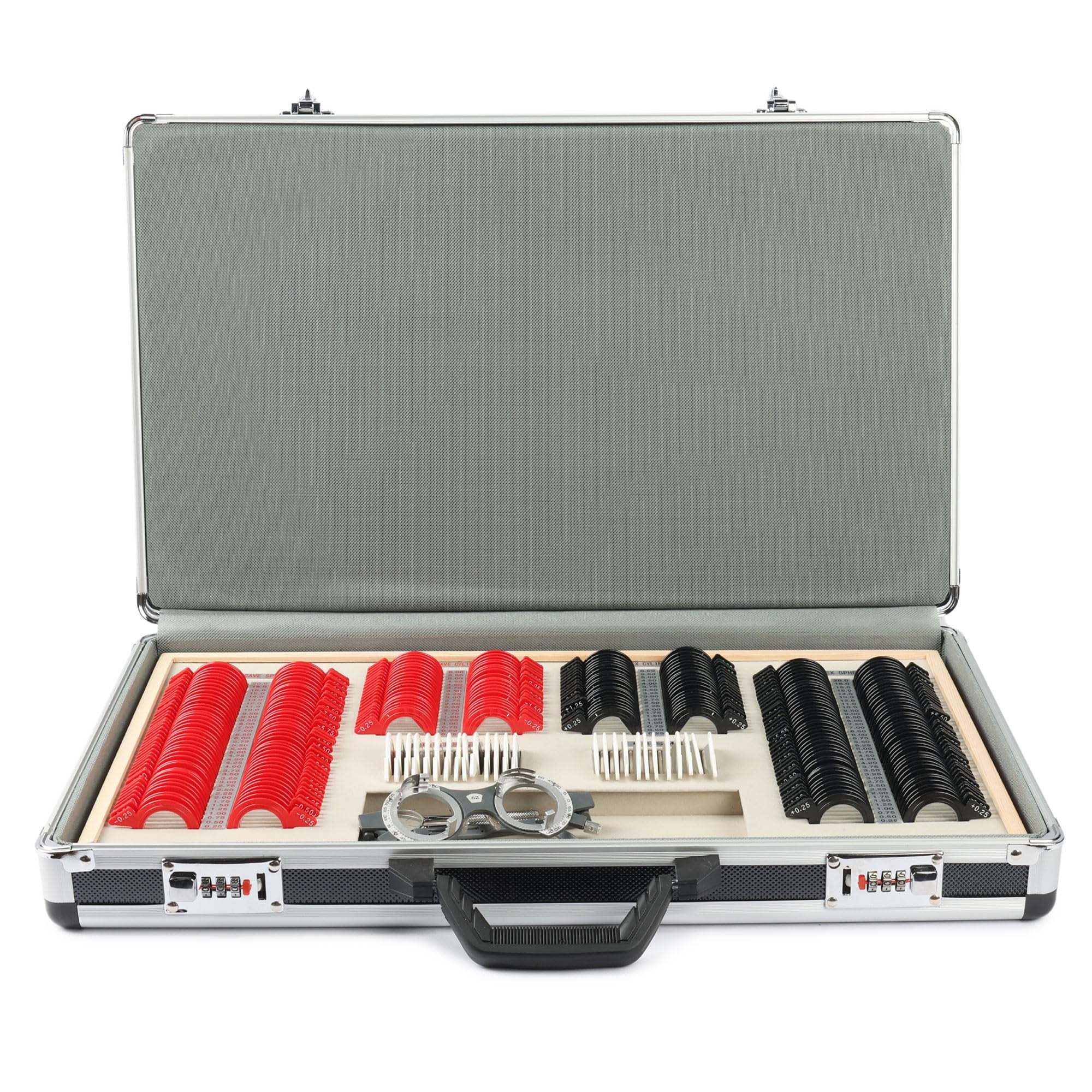 UCanSee Trial Lens Set 268pcs Optical Lenses Kit Plastic Rim Wooden ...