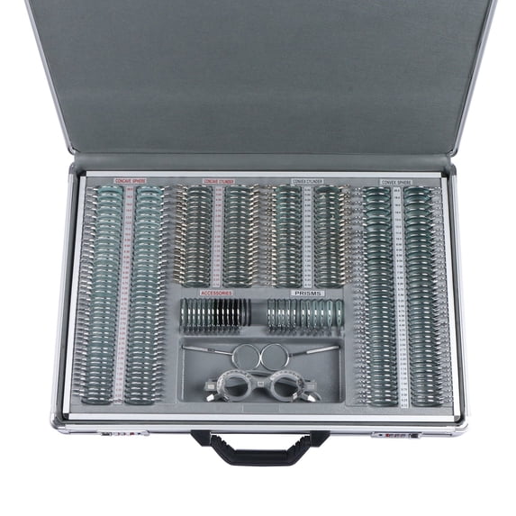 UCanSee Trial Lens Set 266pcs Optical Lenses Kit Silver Metal Rim ...