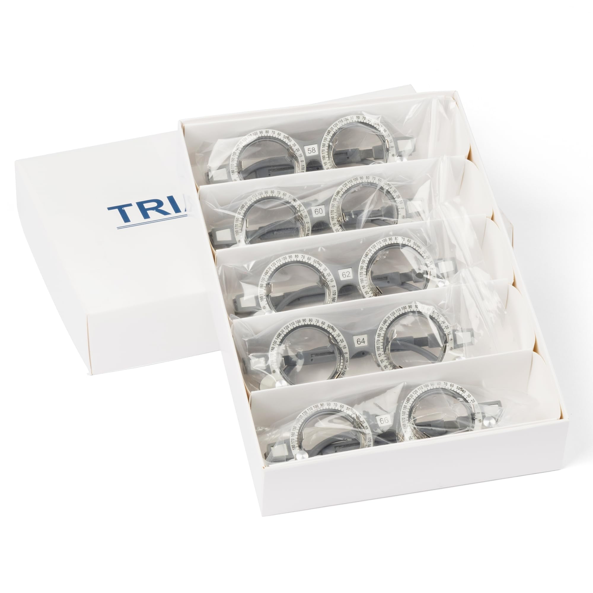 UCanSee 5pcs Optical Aluminum Alloy Trial Lens Frame Fixed PD 58/60/62 ...