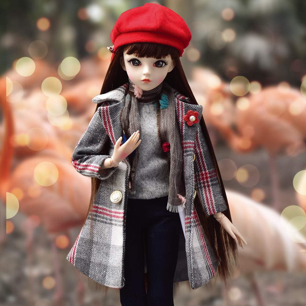 UCanaan BJD Dolls 1/3 SD Fashion Dolls 24 Inch 18 Ball Jointed Doll DIY Toys with Full Set ...